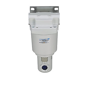 PneumaticPlus SDD450-N04F in-Line Desiccant Air Dryer 1/2" NPT - Metal Bowl w/Large Dome, 1 Quart Blue Desiccant Bead