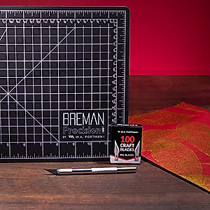 WA Portman 100 Hobby Knife Blades - 100 Count Knife Blade Refill Pack - Carbon Steel Craft Knife Blades 100 Pack - #11 Craft Blades Compatible with Most Craft Knife or Finger Blade Handles