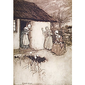 Rip Van Winkle 1905 Evening gossip Poster Print by A Rackham (18 x 24)
