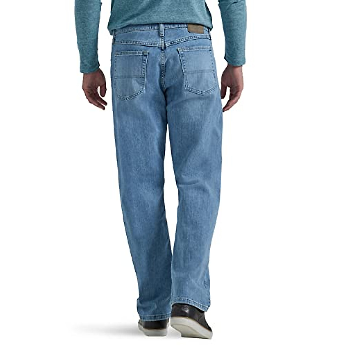 Wrangler Authentics Men's Classic 5-Pocket Relaxed Fit Flex Jean Stonewash Flex 35W x 29L