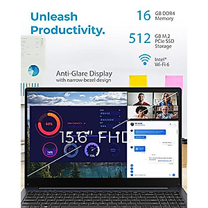 DYNABOOK Satellite Pro C50-J15250 Laptop, 11th Gen Intel Core i7-1165G7, Windows 11 Pro, 16 GB RAM, 512 GB SSD, 15.6" FHD Display, Intel UHD Graphics, Thin & Light, Full-Size Keyboard (PYS43U-00F00)
