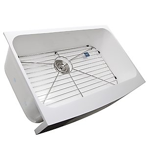 Nantucket Sinks Retrofit Glacierstone Single Bowl EZApron Kitchen Sink