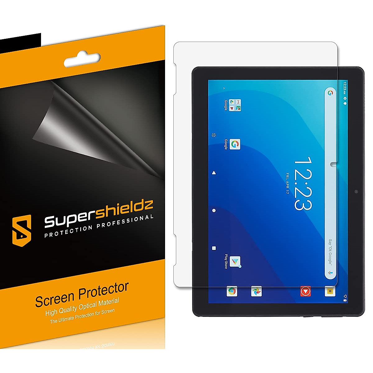 (3 Pack) Supershieldz Designed for Onn Tablet Gen 2 10.1 inch (Model 100011886) Screen Protector, High Definition Clear Shield (PET)