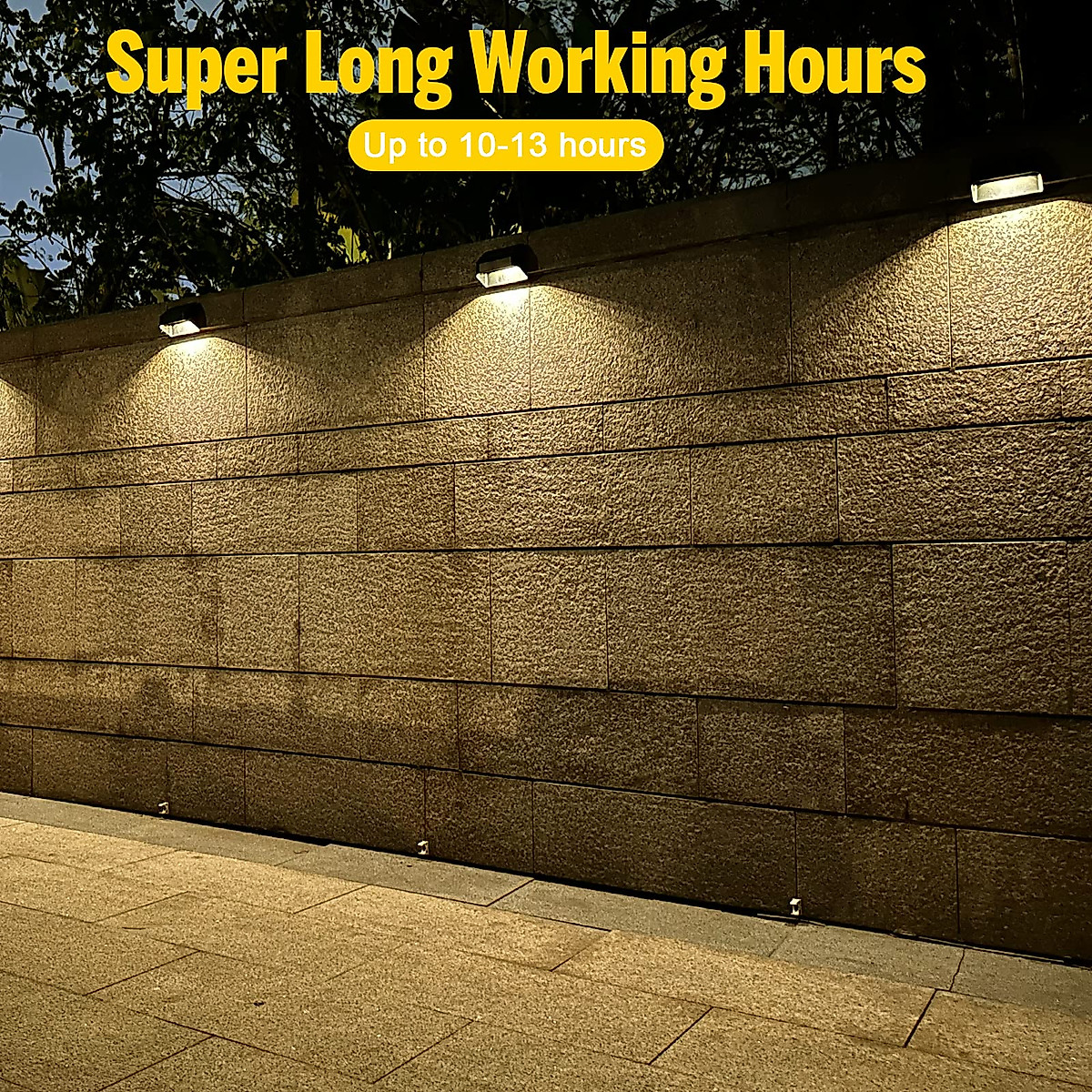 FLITI Solar Lights Outdoor 8 Pack, RGB 8 Colors, Dusk to Dawn Deck Light, Solar Deck Lights for Outside IP65 Waterproof, Backyard/Railing/Wall/Step/Patio/Fence