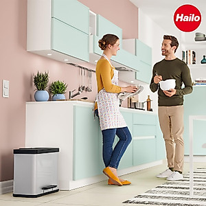Hailo 0630-200 Öko Duo Plus L, Stainless Steel, Edelstahl