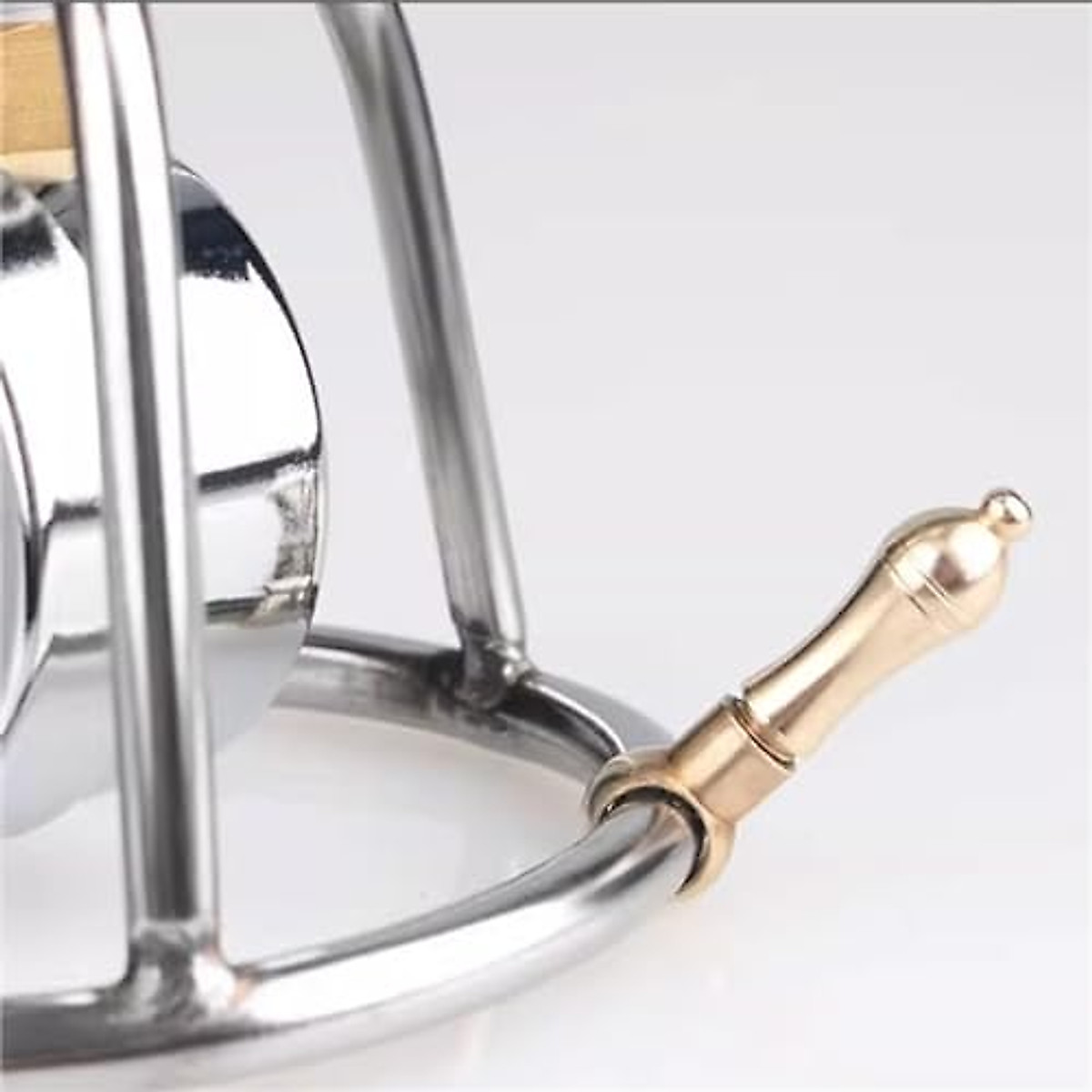 Hand Popcorn Maker, Mini Popcorn Popper 304 Stainless Steel Pellet Amplifier Hot Air Popcorn Machine Chinese Traditional Old-Fashioned Pop Corn Machine, for Home Party