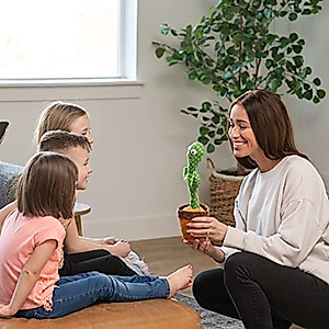 Tiny Tots Toys Dancing Cactus Mimicking Toy for Baby - Talking Cactus That Mimics and Sings - 125 Songs 35 Nursery Rhymes for Toddlers and Up | Repeats, Mimics and Wiggles with Dazzling LED Lights