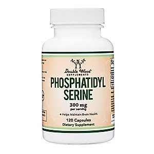 PhosphatidylSerine Supplement 300mg Per Serving, 120 Capsules (Phosphatidyl Serine Complex) by Double Wood