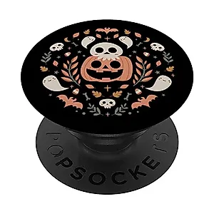 Cute Retro Jack O Lantern Pumpkin Halloween PopSockets Standard PopGrip