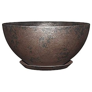 Classic Home and Garden 3/806LR/1 Premiere Collection Planter, Abigail 15", Lava Red