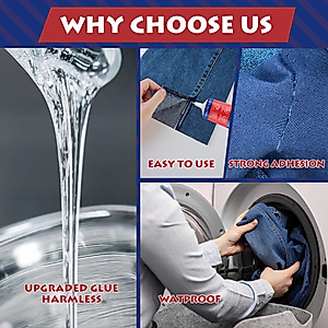 YAFLC Fabric Glue Permanent 75 ml, Fabric Glue for Patch, Clear Fabric Glue for Clothing Permanent Washable, Leather Glue for All Fabrics, Cotton, Denim, Flannel, Polyester