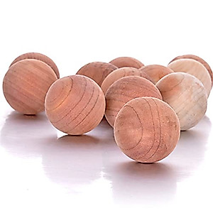 Natural and Co. 30pcs Cedar Blocks for Clothes Storage Natural Aromatic Cedar Balls Closet Freshener Clothes Protection Mustiness Prevention with Satin Bag, Small