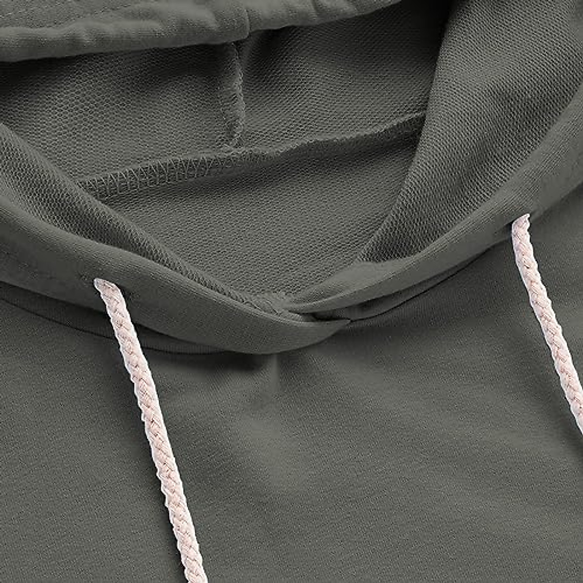 Mittory Women's Cropped Hoodie Long Sleeve Drawstring Sweatshirt Casual Cute Pullover Workout Crop Tops