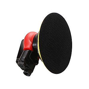 Professional Air Random Orbital Sander, Heavy Duty Dual Action Pneumatic Palm Sander (6 inch, Red)