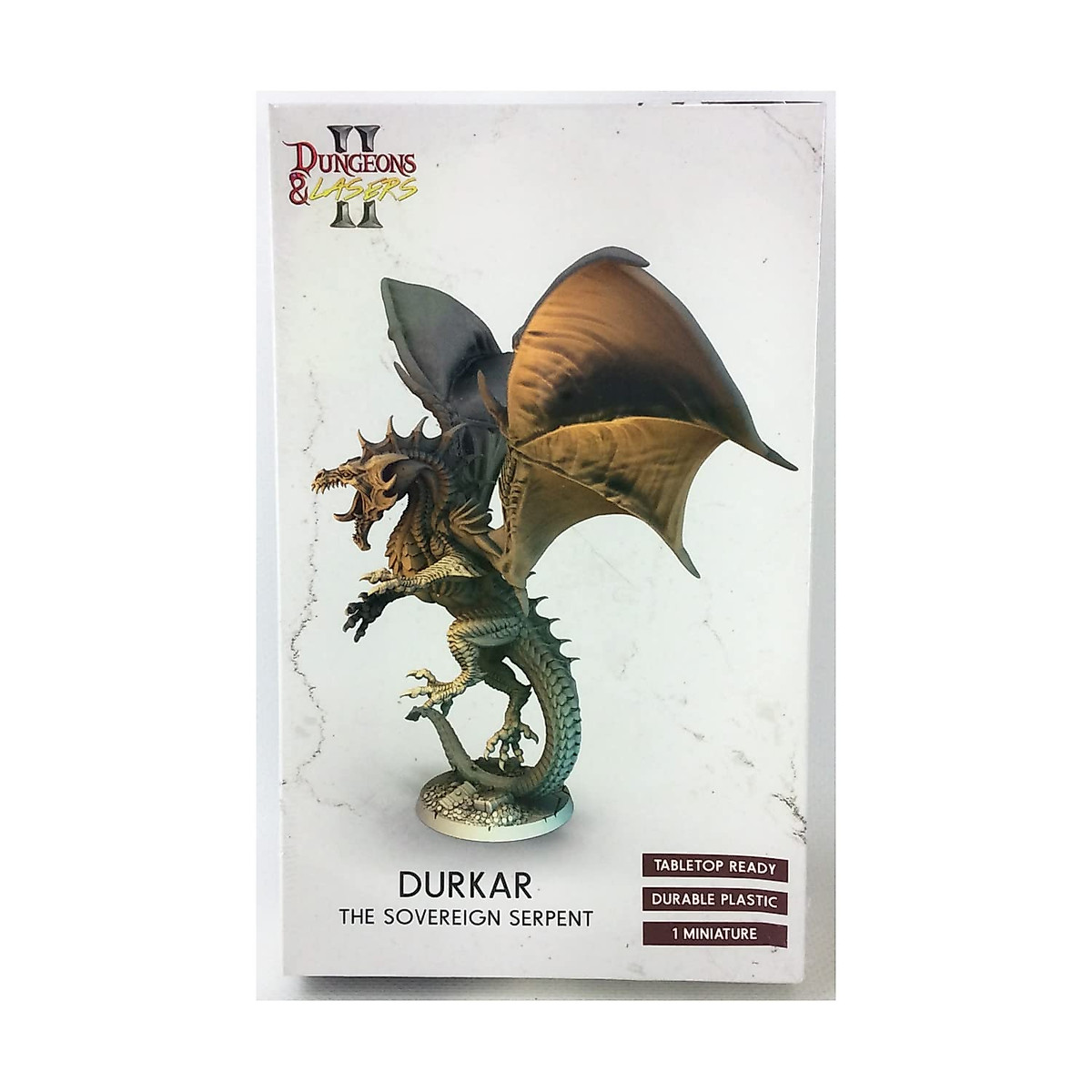 Archon Studio Dungeons & Lasers Miniatures – Durkar The Sovereign Serpent – 1 Piece 155mm Unpainted Unassembled Designed for Dungeons & Lasers ARCDNL0015
