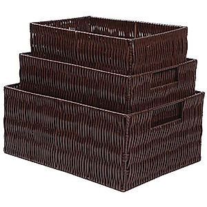 Elevon BalanceFrom Handmade Storage Baskets Organizer Bins, Set of 3