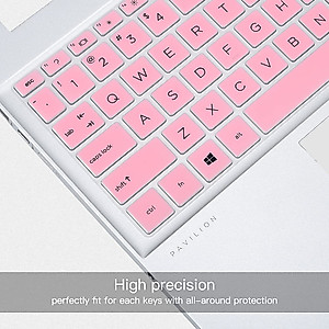 Keyboard Cover for HP Pavilion & HP Laptop 17 17z 17-cn 17-cp 17z-cp000 17-cp0010nr 17-cp0013dx 17-cp0025nr 17-cp0035cl 17-cp0076nr 17-cn1053cl cn0053 cn0273st cn0065cl cn0025nr Keyboard Skin, Pink