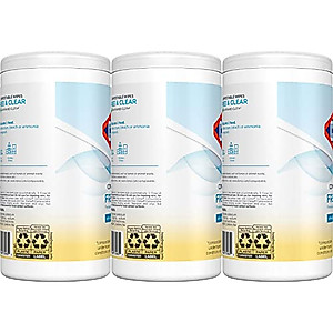Clorox Compostable Cleaning Wipes - All Purpose Wipes - Household Essentials, Simply Lemon, 75 Count (Pack of 3)