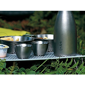 Snow Peak Sake Cup - Titanium Double Wall Cup - Ideal For Hot and Cold Sake - 1.85 fl oz