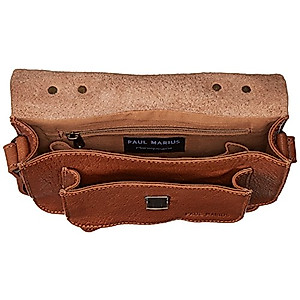 Paul Marius MAD-25 Shoulder Bag, Insertion Lock, Flap Shoulder Bag, Miss George, Brown