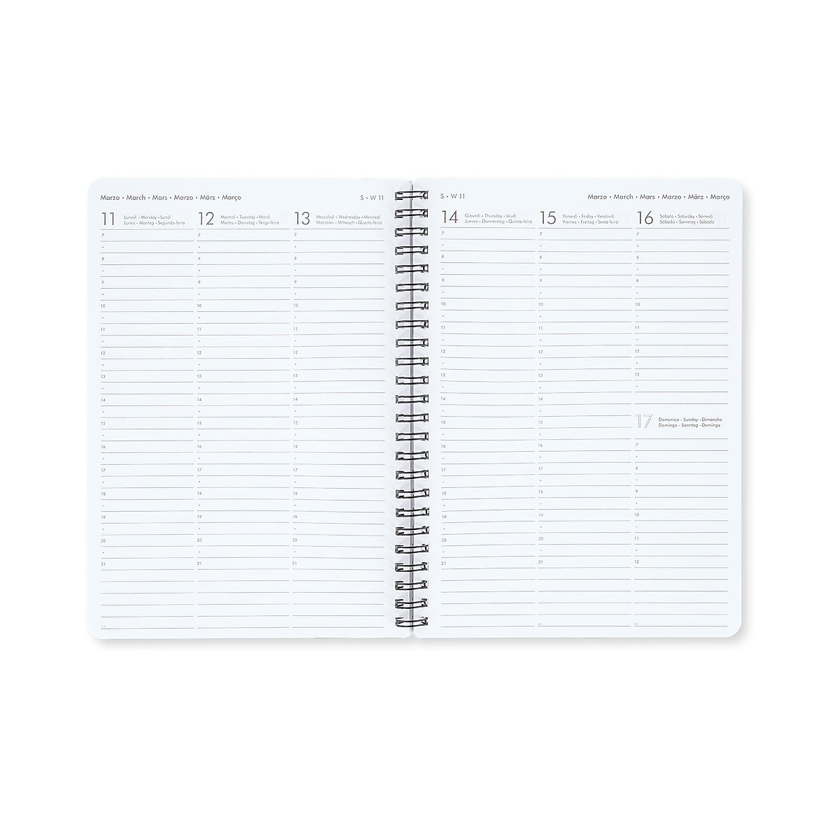 Legami - Spiral Large Weekly Planner, 12 Months, from January 2024 to December 2024, Folding Planner 2024/2025, Elastic Closure, Final Pocket, Address Book, 15 x 21 cm, Travel Theme