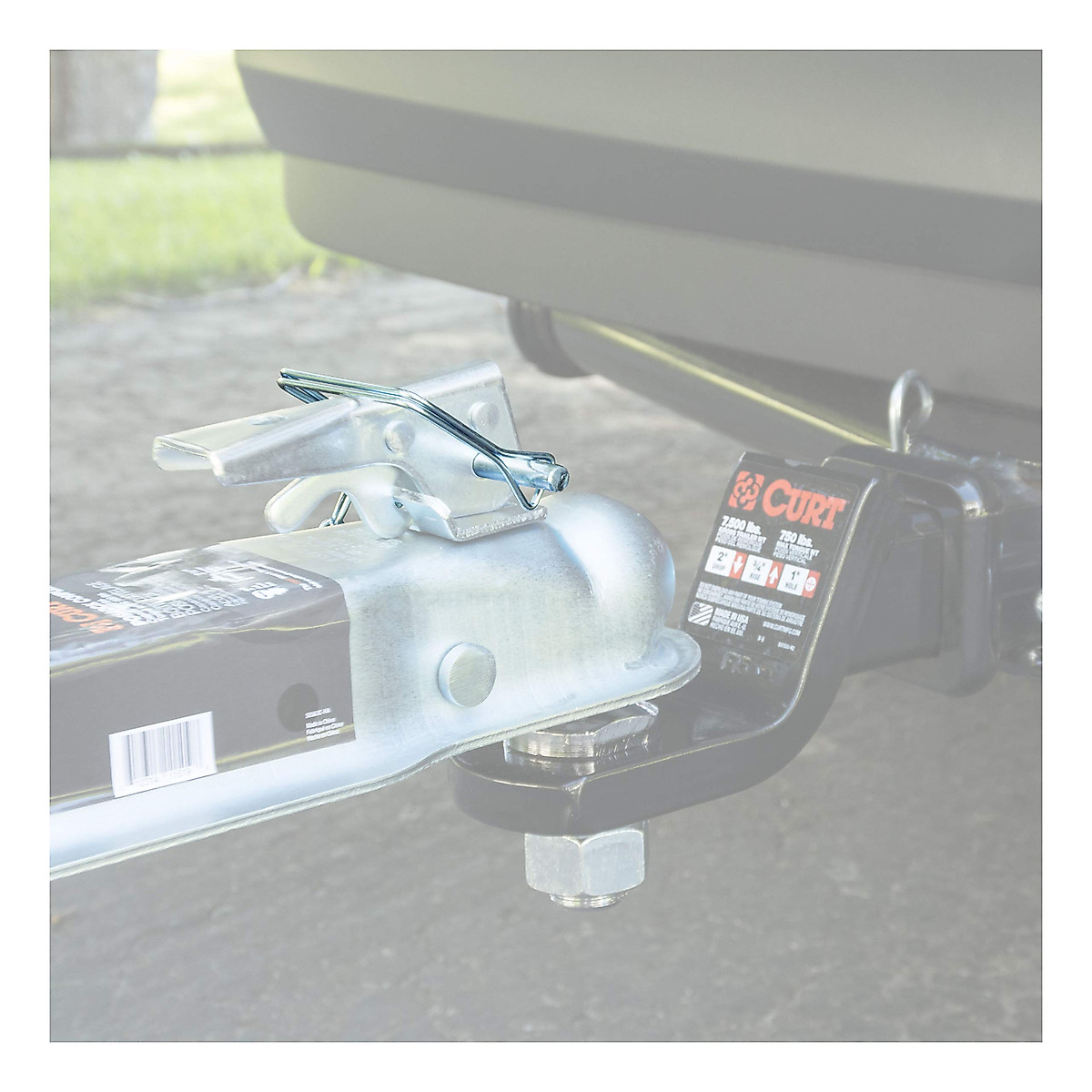 CURT 25012 Trailer Coupler Pin with 12-Inch Chain, 1/4-Inch Diameter x 2-3/4-Inch Long