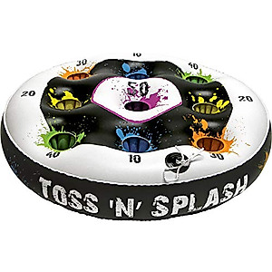 Poolmaster Toss 'N' Splash Inflatable Floating Game for Swimming Pools, Lawns, Decks