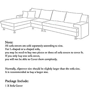 TVPFM Sofa Cover for Pets for Sofa Stretch Polyester Sofa Slipcover,L Shape Couch Covers for Sectional,1-Piece Universal Sofa Cover-Blue 4 Seater(1pic)