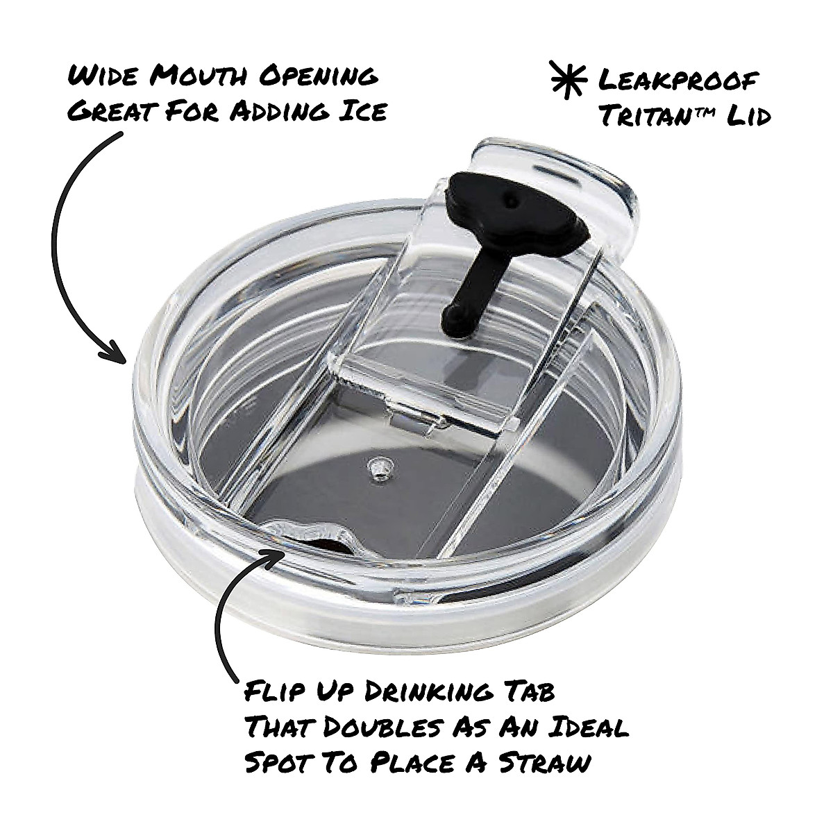 BUILT 24 Ounce Shasta Double Wall Vacuum Insulated Stainless Steel Coffee and Water Tumbler with Easy to Clean Flip to Open Lid