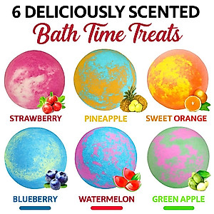 Mermaid Bath Bombs for Girls with Jewelry Inside Plus Jewelry Box for Kids. All Natural and Organic - Easter Basket for Girls Bath Bombs, Skin moisturizing Bubble Bath Fizzies with Surprise Toys