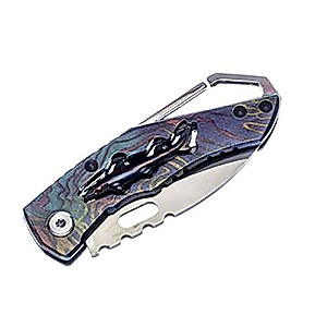 AttractionOil Gifts Shark Pocket Knife with Carbiner Clip and Metal Handle