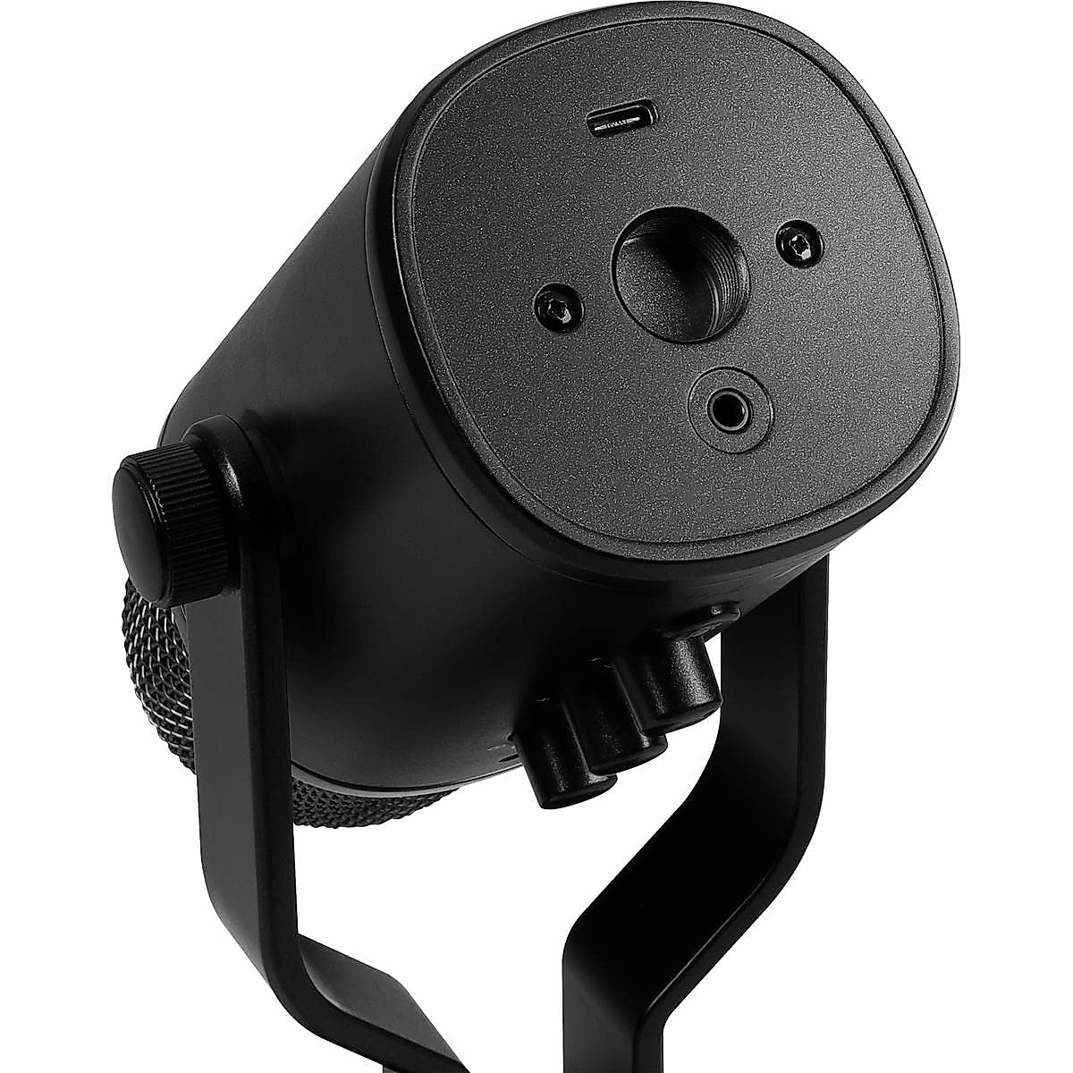 MSI IMMERSE GV60 Streaming Microphone (USB Type-C Interface and 3.5mm Aux, for Professional Applications with Intuituve Control in 4 Modes: Stereo, Omnidirectional, Cardioid and Bidirectional)