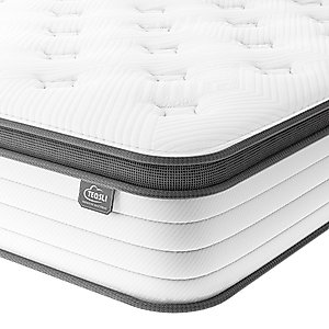 TeQsli Twin Mattress, 10 Inch Memory Foam Innerspring Hybrid Mattress in A Box, Medium-Firm, CertiPUR-US Certified, 10-Year Support,100-Night Trial (TSC-10T-US)