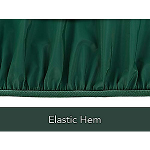 Covermates Round Firepit Top Cover - Light Weight Material, Weather Resistant, Elastic Hem, Fire Pit Covers-Green