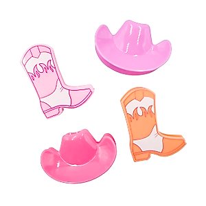 NPW Yeehaw Bag Clips 4 Piece Bag Clip - Cowboy Hat & Cowboy Boot Chip Bag Clip | Durable Kitchen Clips for Food Storage, Sealing Food Clips, Plastic Clips for Food and Kitchen Storage