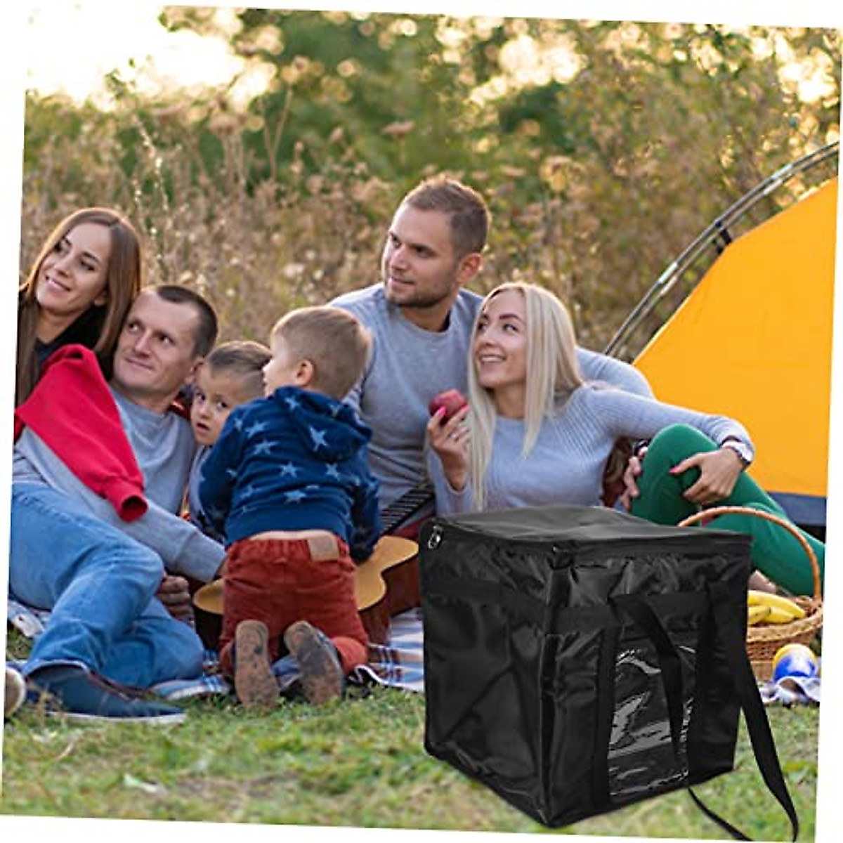 VINTORKY Thermal Insulation Bag Food Carrying Bag Insulated Cake Tote Bags Insulated Cooler Bags Beverages Carrier Bag Cooler with Cover Foldable Shopping Bag Freezer Oxford Cloth