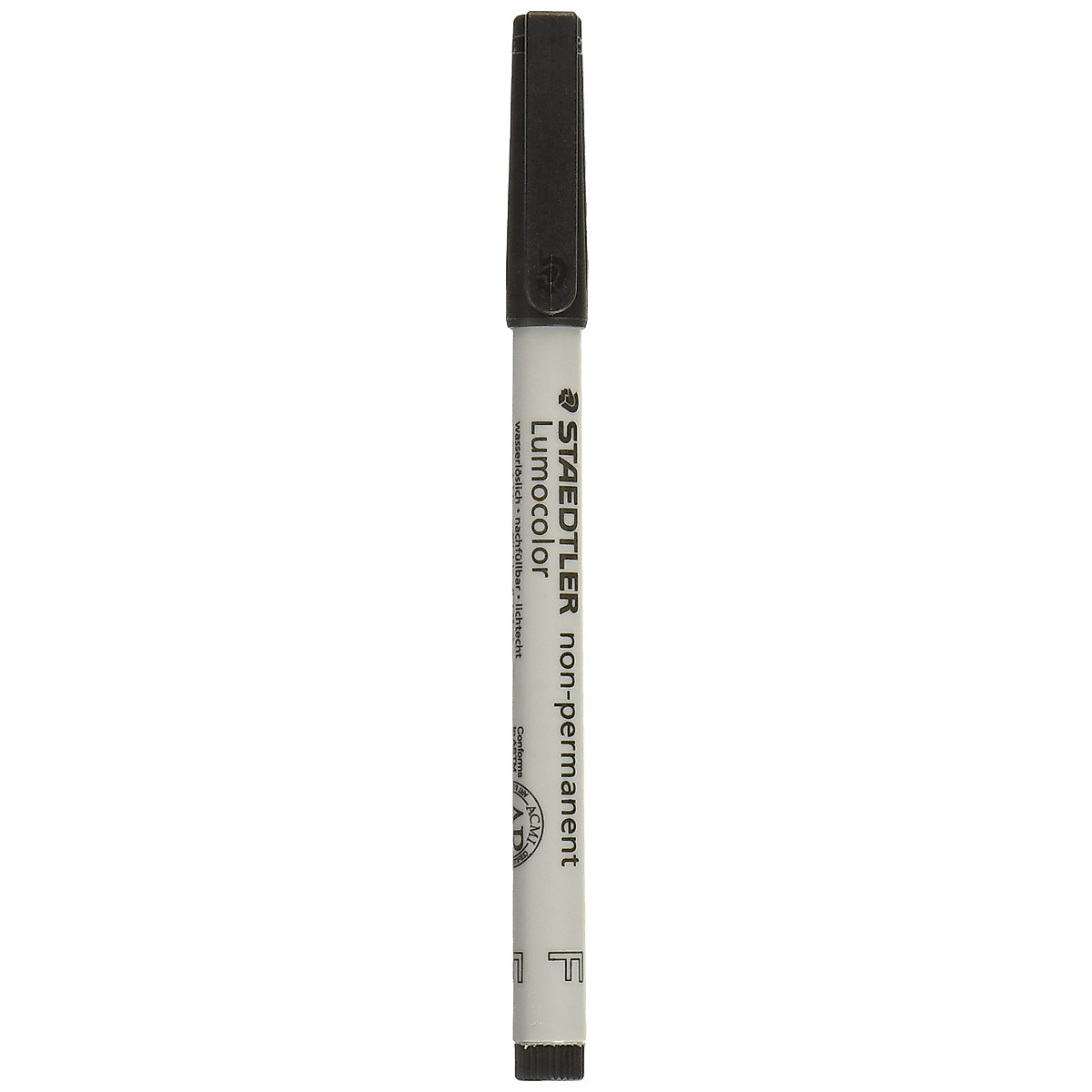 Staedtler Mars Lumocolor Nonpermanent Markers, Fine Point, 10/PK, Black (STD3169)