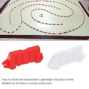 Dilwe RC Drifting Race Track Barrier,120PCS Plastic Universal RC Car DIY Racing Track Road Barrier Remote Control Car Accessories