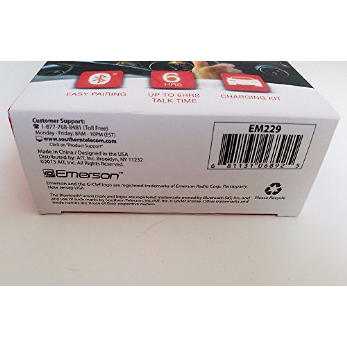 Emerson EM229 Wireless Bluetooth Headset