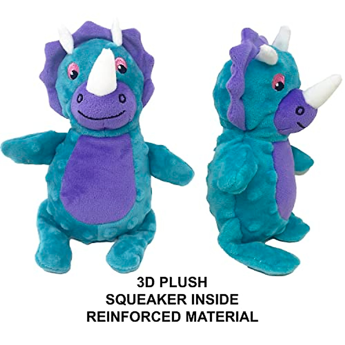 Jalousie 5 Pack Tough Plush Animal Dog Toys Assortment Value Bundle Dog Squeaky Toys Assortment Puppy Pet Mutt Dog Toy Dog Squeak Toy for Medium Large Dogs (5 Pack Dots)