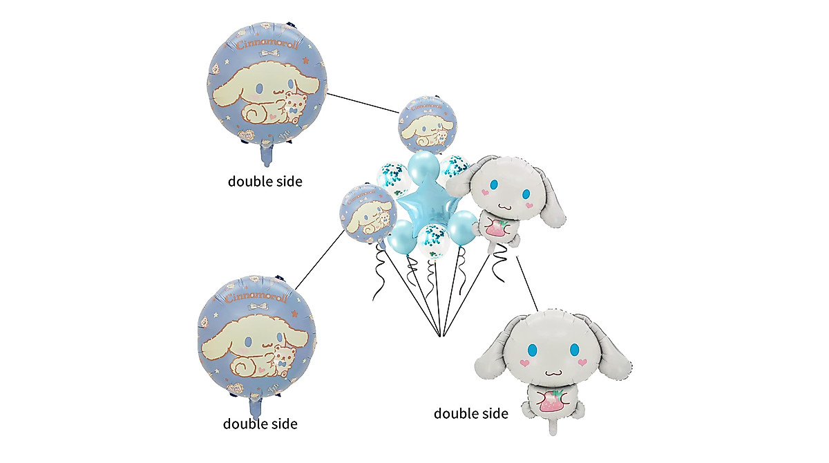 20Pcs Anime Party Balloons for Kawaii Celebrations