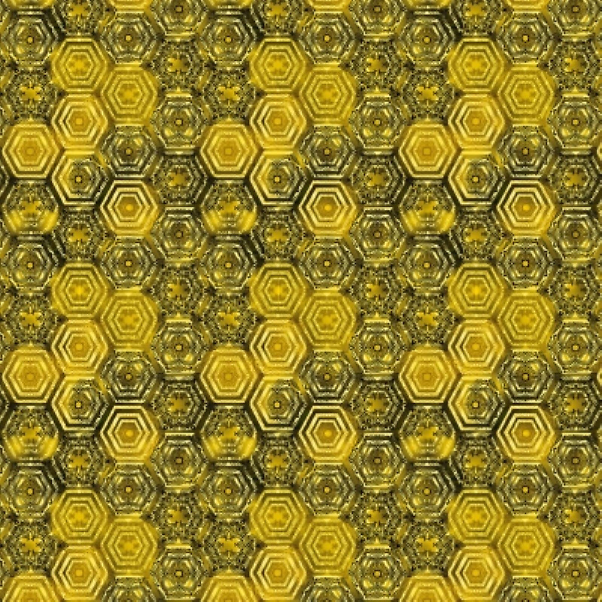 Timeless Treasures Queen Bee CD1352 Gold Honeycomb