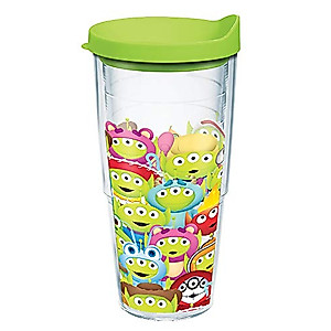 Tervis Made in USA Double Walled Disney Pixar Toy Story Alien Insulated Tumbler Cup Keeps Drinks Cold & Hot, 24oz, Classic