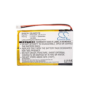 Replacement Battery for A1710130, ATSC710, TVS3970, 805-01-NL, HERLT71, HLT71, HLT71BAT, fits Part Number CP-HLT71, PL903295 DVB-T Cameron Sino CS-HAT71TB 7.4V Li-Polymer 2500mAh/18.5Wh