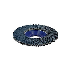 BOSCH FDX2745080 1-Piece 4-1/2 In. X-LOCK Flap Disc 80 Grit Compatible with 7/8 In. Arbor Type 27 for Applications in Metal Blending and Grinding