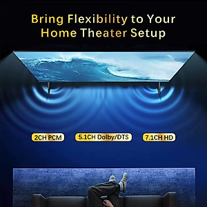 iArkPower 3 in 1 Out HDMI Switch Audio Extractor 4K@30Hz HDMI Switcher with Optical RCA L/R Audio Out