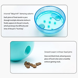 LALAAI Dog Treat Dispensing Ball,Food/Treat Ball,Dog Treat Dispenser Toy (Blue)