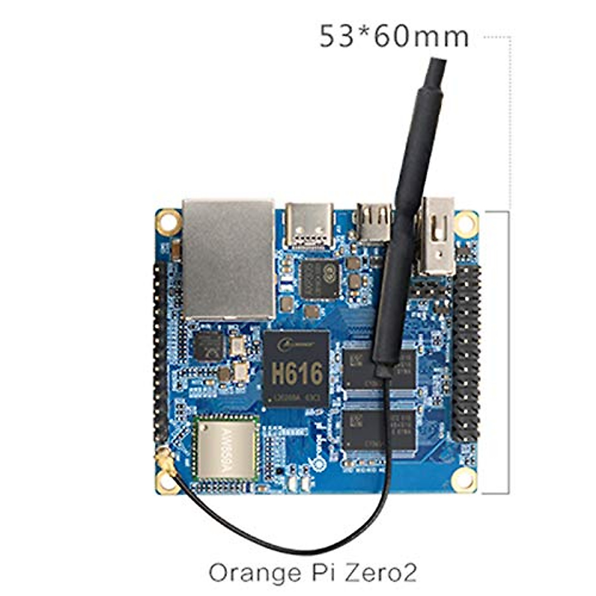 FDSF Orange Pi Zero 2,1GB with H616 Chip,Support Gigabit Network, BT, Wif,Run 10,Ubuntu,OS Single Board