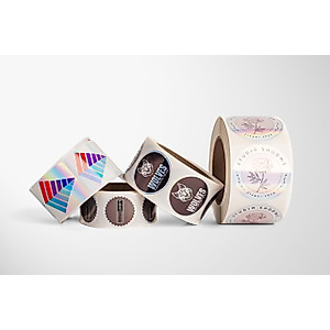 150 Build Your Own Stickers/Labels - Any Design + Logo - Personalize Your own Business Stickers - Multi Shapes, Sizes, Backgrounds, Text Stickers - Gloss/Matte Labels (2 inch Circle)