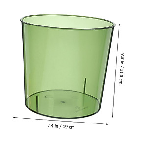 TOGEVAL 2pcs 2pcs（ ， 1pcs） 2 Wine Dump Bucket Litter Trash Can Transparent Trash Can Clear Rubbish Bin Kitchen Trash Container Large Trash Bin The Pet